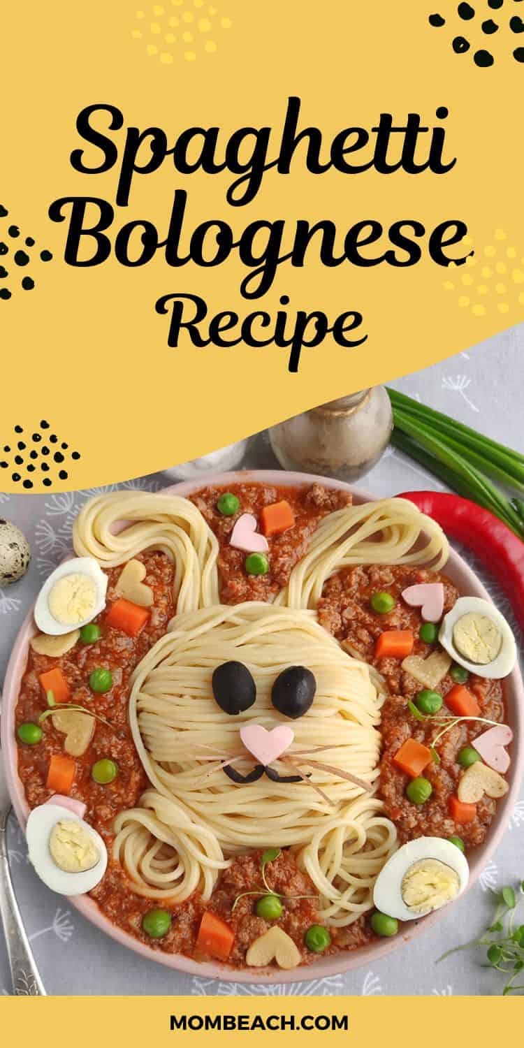 Bunny-Shaped Spaghetti Bolognese Recipe for Easter Dinner
