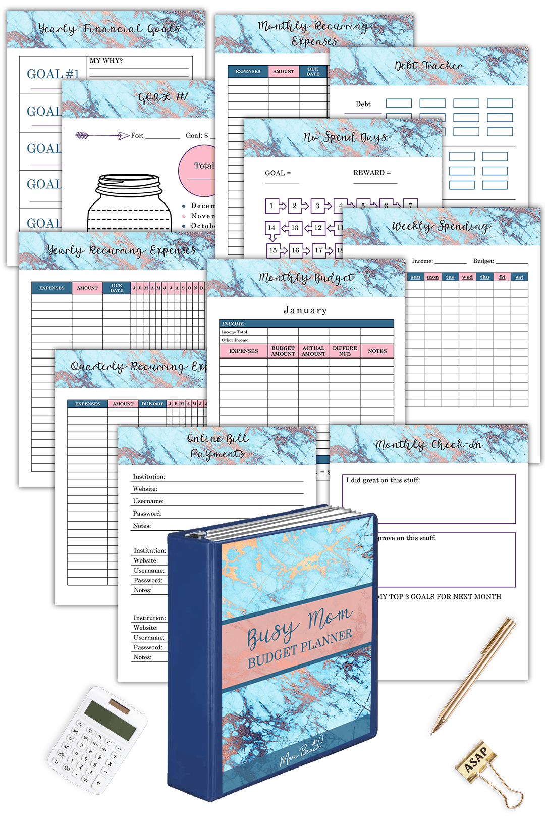 Free Printable Budget Planner - Busy Mom Budget Planner